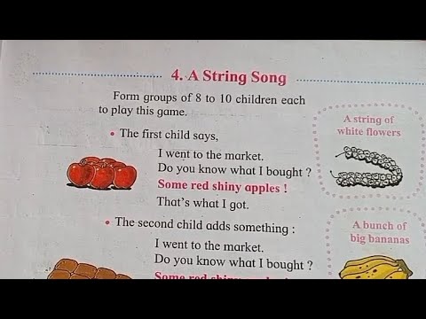 3 rd English# 4. A String Song# Explained in Marathi# English Medium # SSC Board#