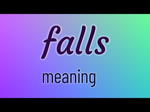 Falls - 57 English Vocabulary Flashcards