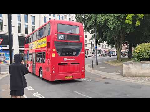 First Day New Extension. SLN, E400H 12319, SK14CSX on Route 205 leaves Marble Arch