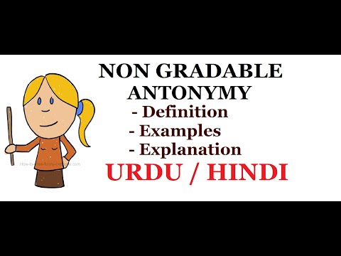 What is Non Gradable Antonym? Definition with Examples. | Urdu / Hindi | Part.2
