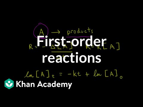 First-order reactions | Kinetics | AP Chemistry | Khan Academy