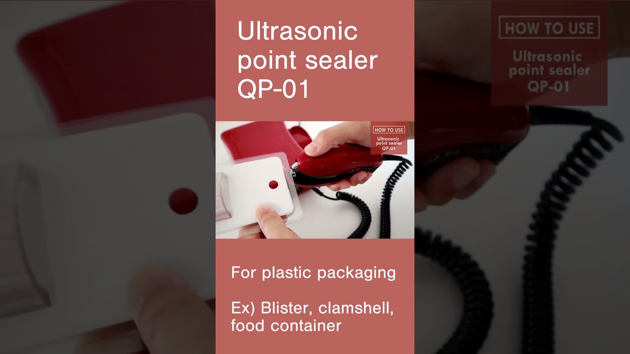 Seal a clamshell packaging with Ultrasonic point sealer/ clamshell sealer #Shorts
