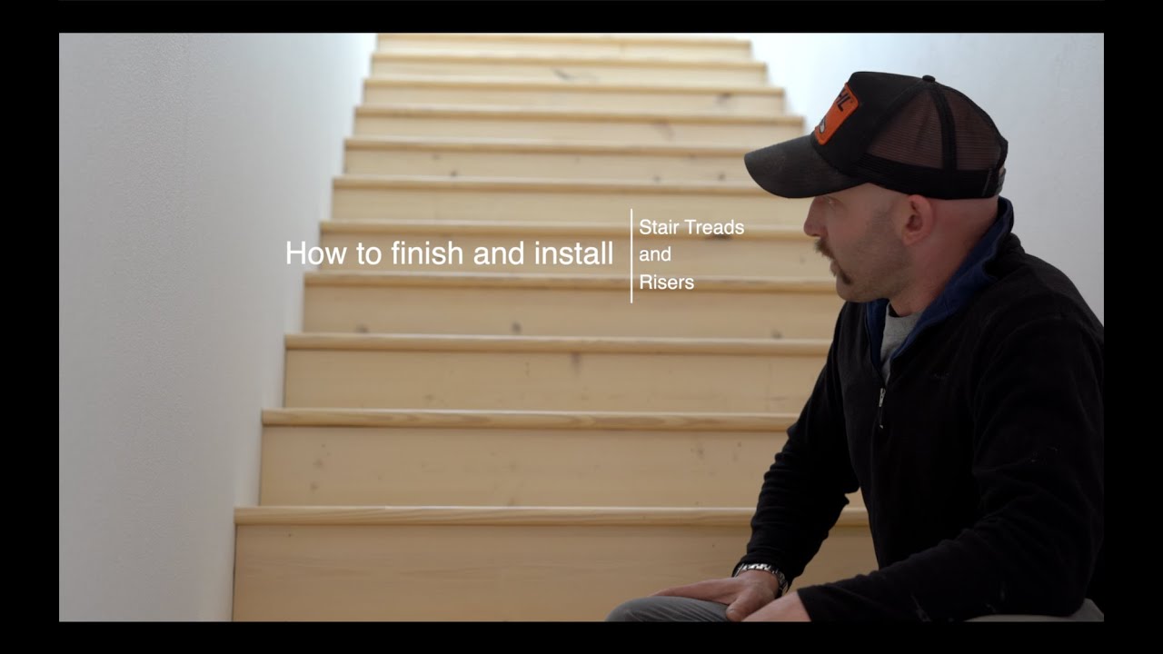 Stair Tread and Riser Install  |  Pine Stairs