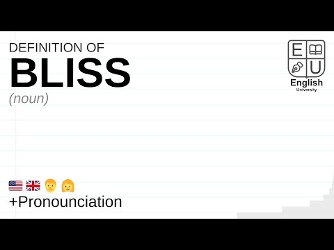 BLISS meaning, definition & pronunciation | What is BLISS? | How to say BLISS