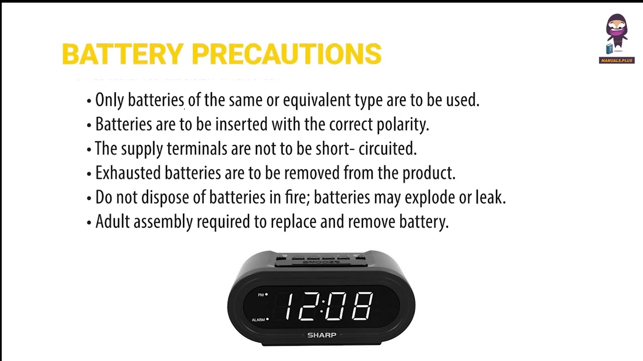 How to Set Up and Use the SHARP SPC476 AccuSet Digital Alarm Clock