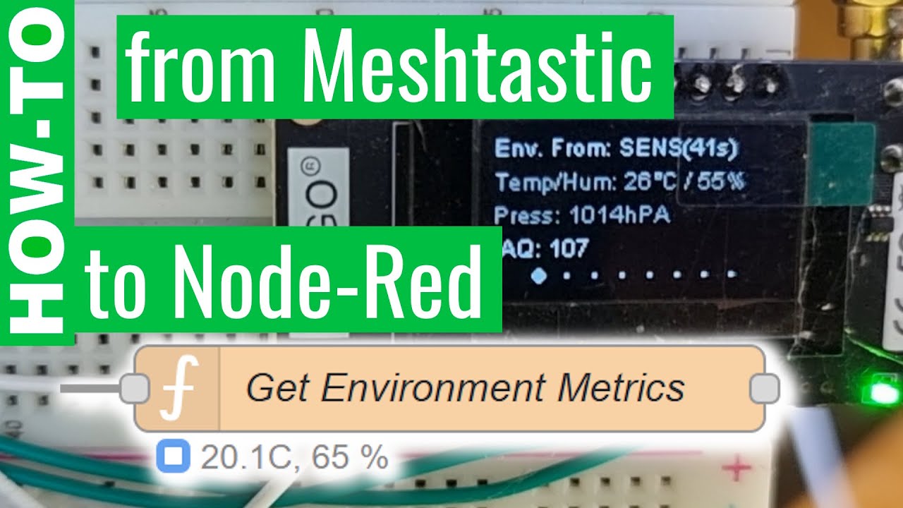 Meshtastic to Node-Red: building a Lora sensor network