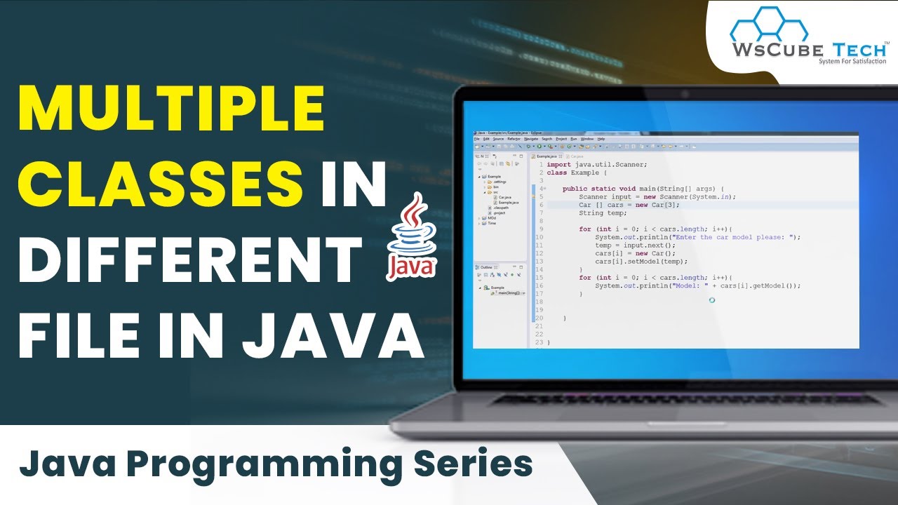 Java Multiple Classes in Different Files (Hindi) - Explained