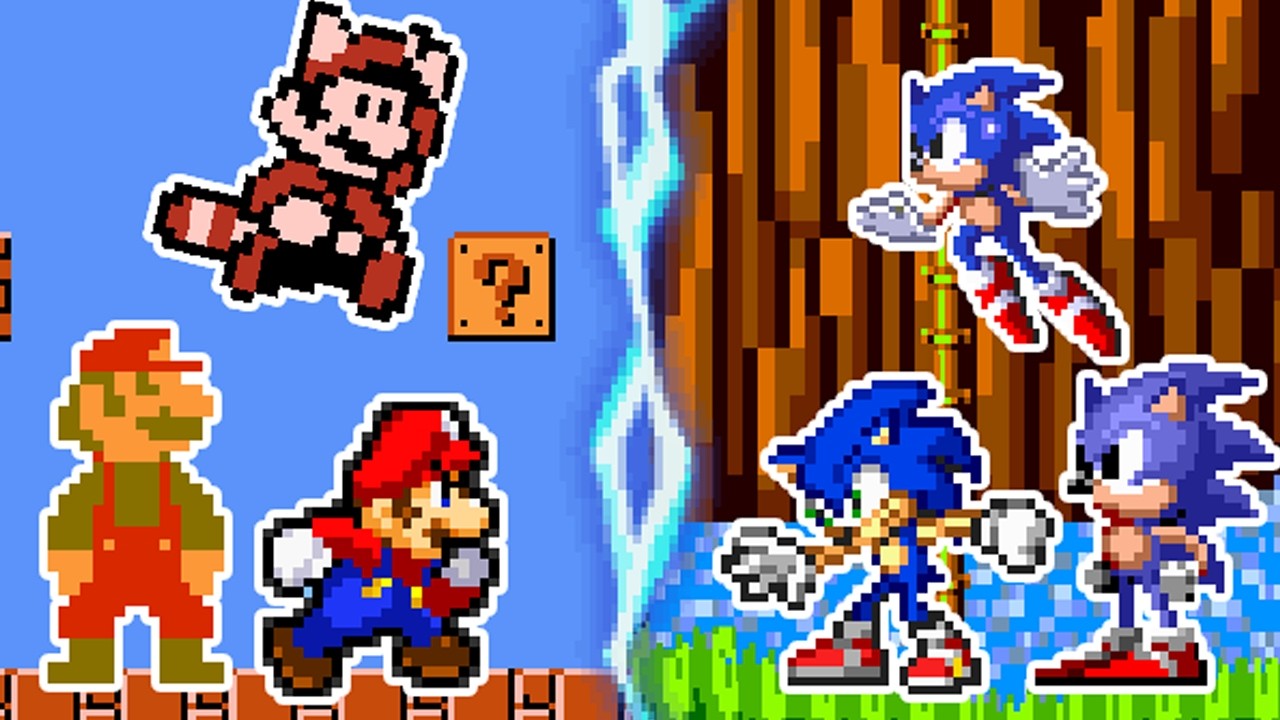 Super Mario VS Sonic the Hedgehog