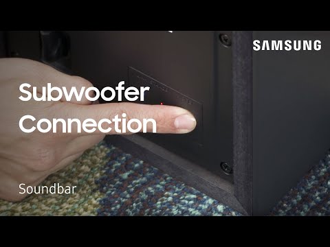 How to manually connect the subwoofer to your 2018 Soundbar | Samsung US