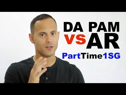 AR vs DA PAM - Army National Guard