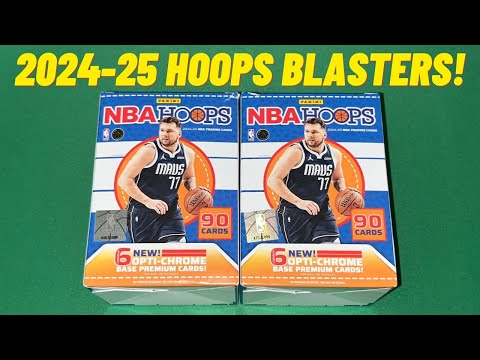 2024-25 Panini NBA Hoops Basketball Blaster Box Opening Review! New Draft Class! New & Improved Set!