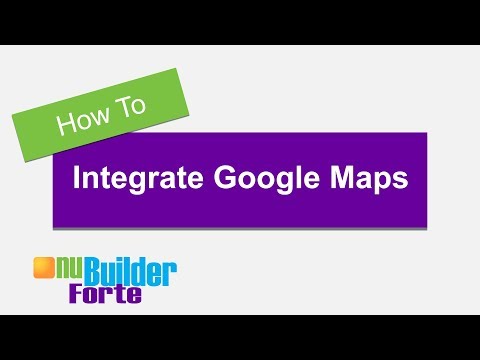 How To Use Google Maps Embed API With nuBuilder Forte