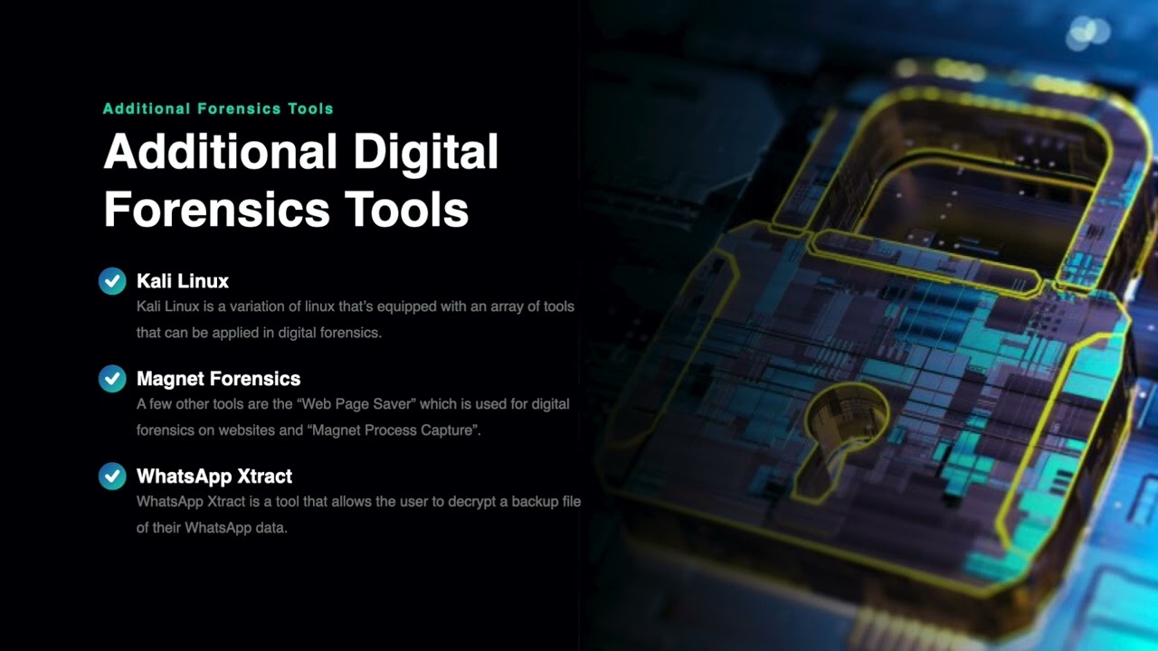 Additional Digital Forensics Tools