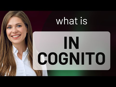 Unveiling "Incognito": A Guide to Stealthy English