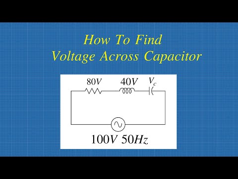 How To Find Voltage Drop Across A Capacitor || Series RLC Circuit || Solved Problem