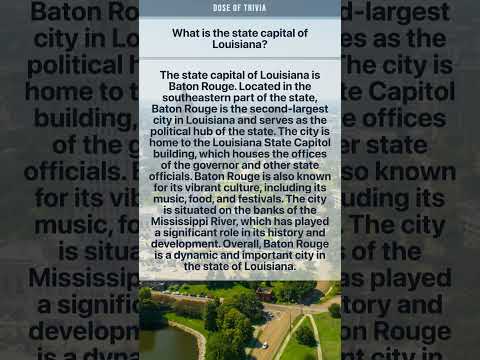 What is the state capital of Louisiana?