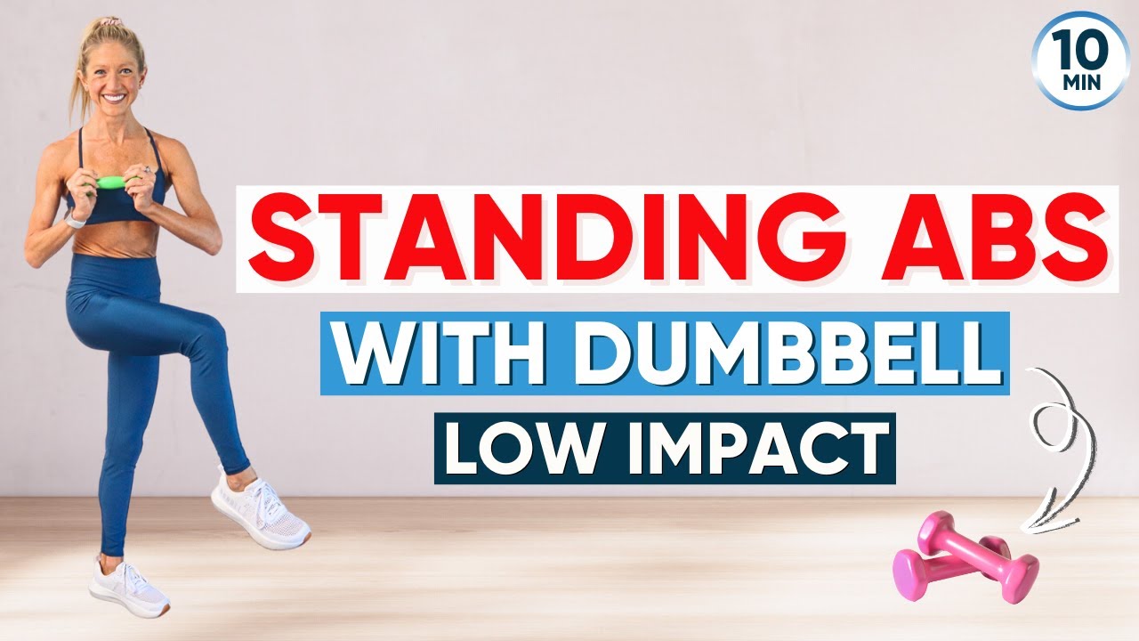 Standing Abs with Dumbbell (LOW IMPACT)