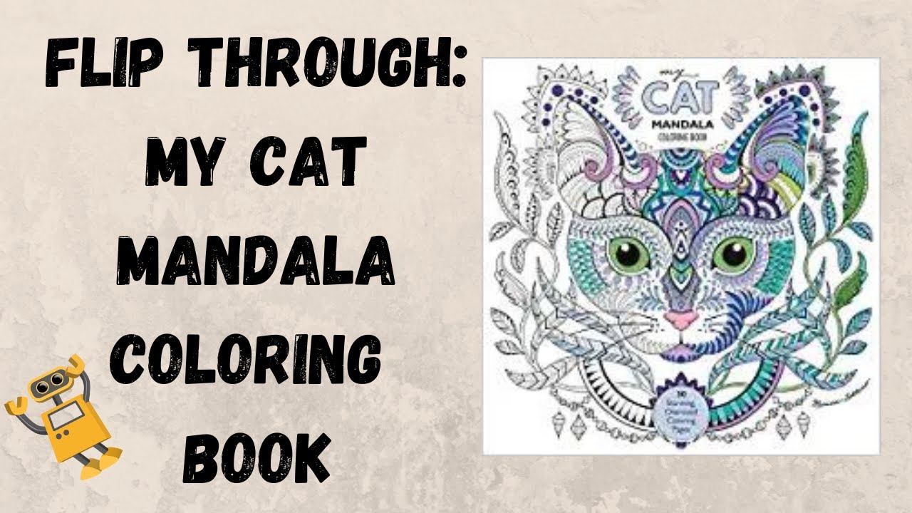 My Cat Mandala Coloring Book Flip Through / Illustrated by Marica Zottino