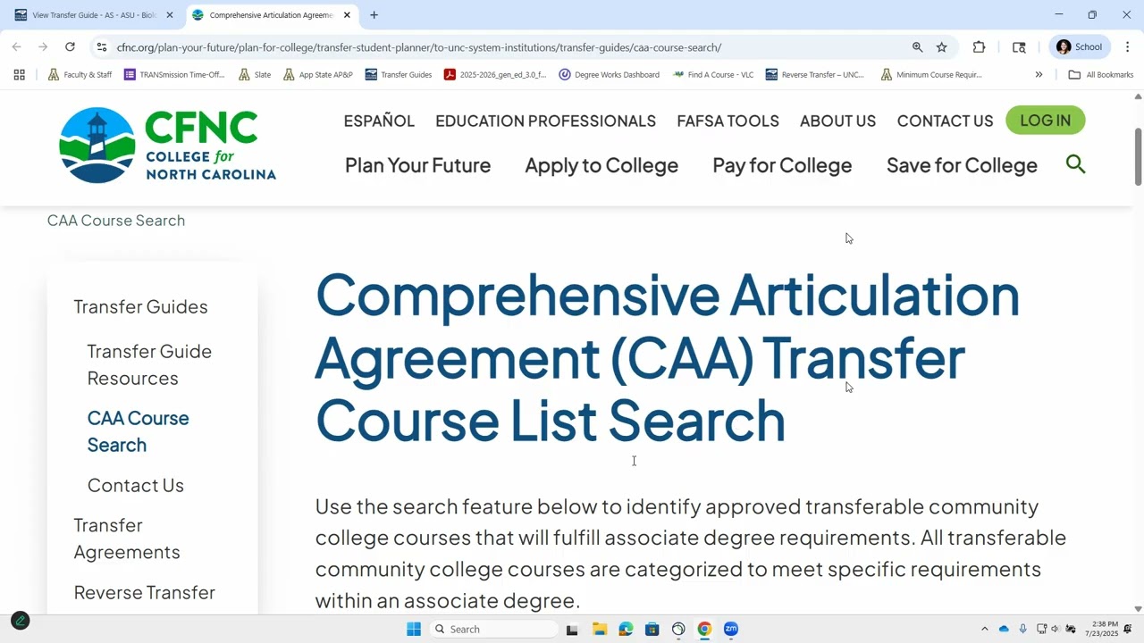 How to Use Transfer Guides to Decide Your Community College Courses