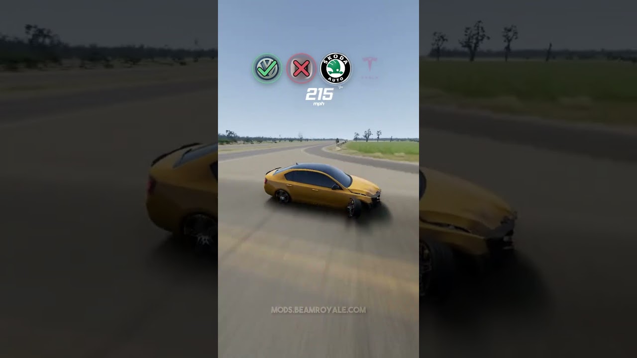 Auto's 🆚 Directe acceleratie van meer dan 965 km/u #beamroyale #beamngdrive #beamng