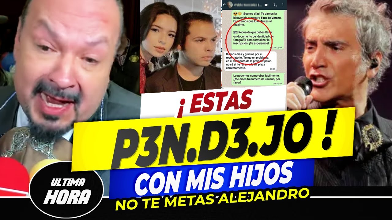 😡Pepe Aguilar !𝗡𝗦𝗨𝗟𝗧4 a Alejandro Fernández por 𝗕𝗨𝗥𝗟4𝗥𝗦3 de sus hijos!!!🔥le dice: ””ESTA 𝗣3𝗡𝗗3𝗝0!!!”