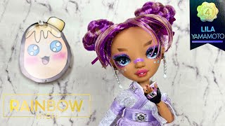 Platform Crocs! NEW! Rainbow High Series 4 Lila Yamamoto (violet) Doll Full Unboxing + Review