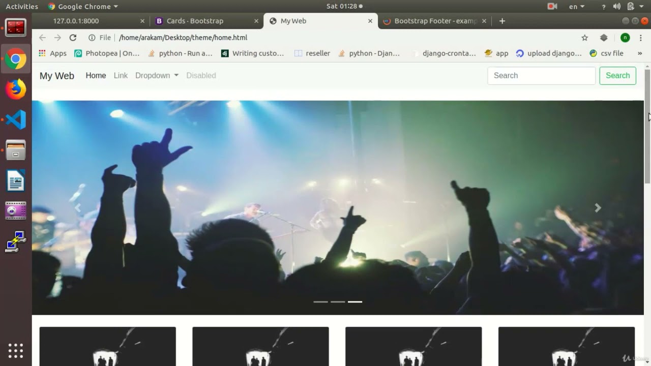 Add Footer | Python and Django