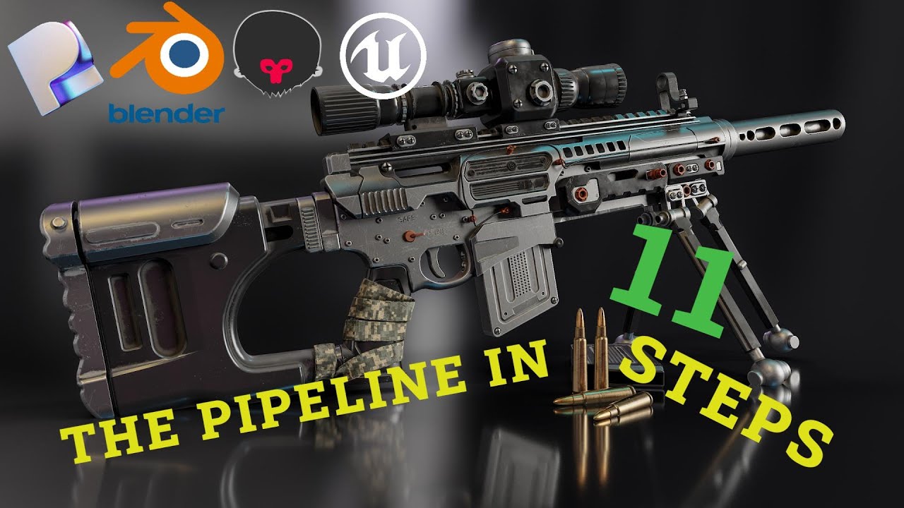 How I Made This 3D Sniper Rifle From Scratch!