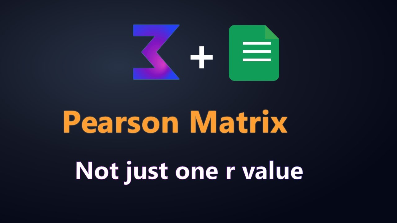 Pearson Correlation Matrix in Google Sheets (Beyond PEARSON)