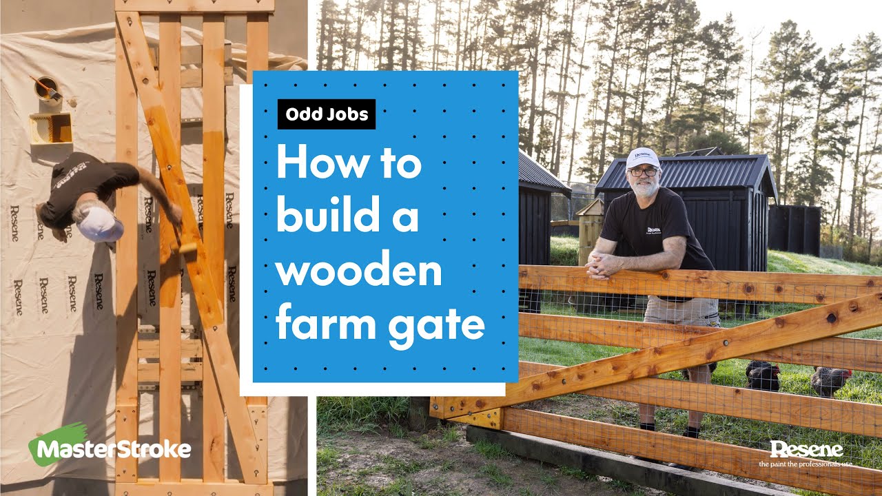 Odd Jobs - How to build a wooden farm gate