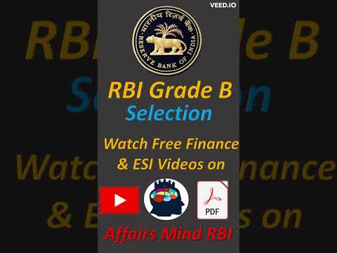 FREE RBI Grade B Finance & ESI playlist with downloadable PDFs #rbigradeb #currentaffair #rbi