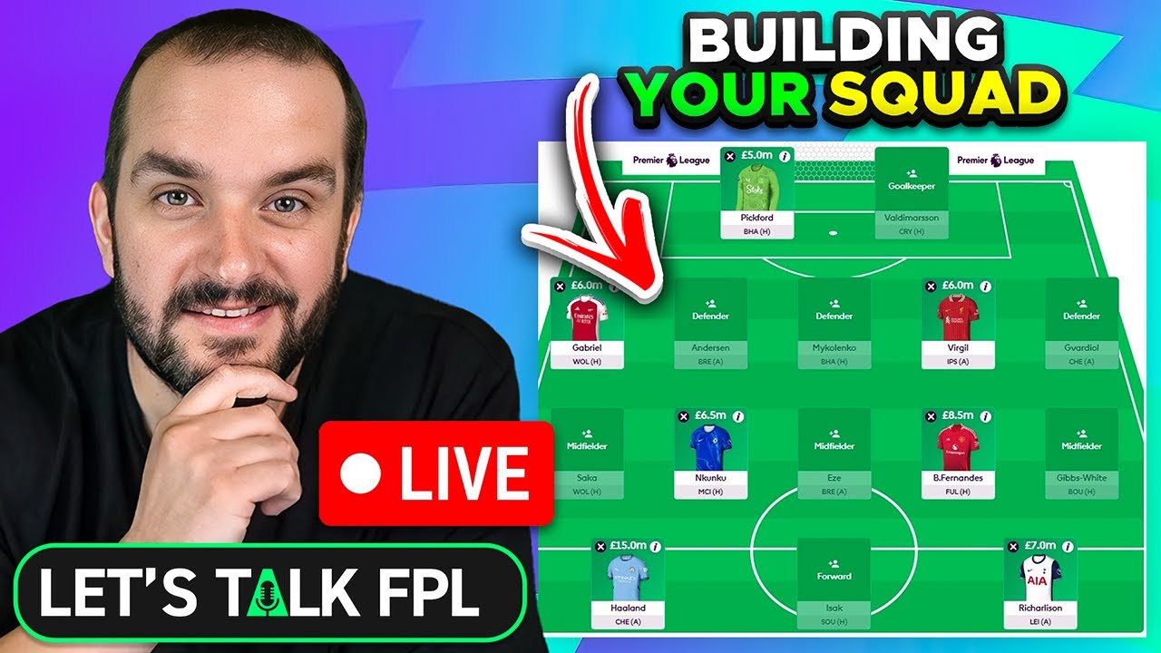 BUILDING YOUR FPL SQUADS | LIVE Q&A | Fantasy Premier League Tips 2024/25