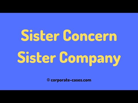 Sister Concern or Sister Company: Meaning & Example