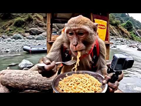 Monkey š vloger in mauntan
