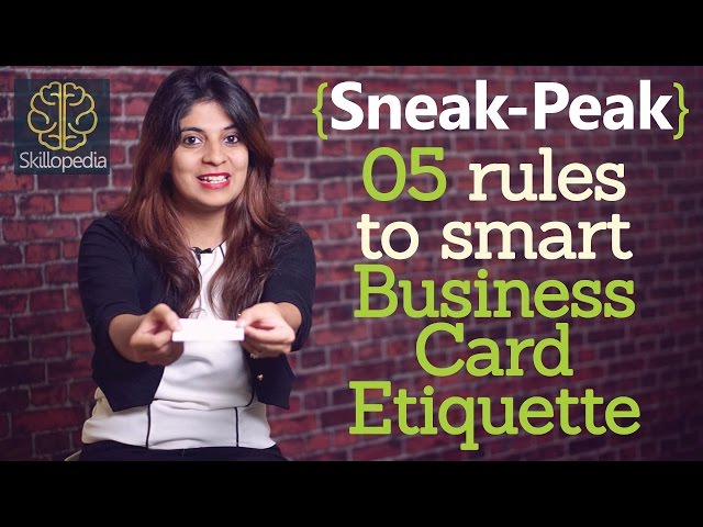 Mastering Business Card Etiquette: 5 Essential Rules | Galaxy.ai