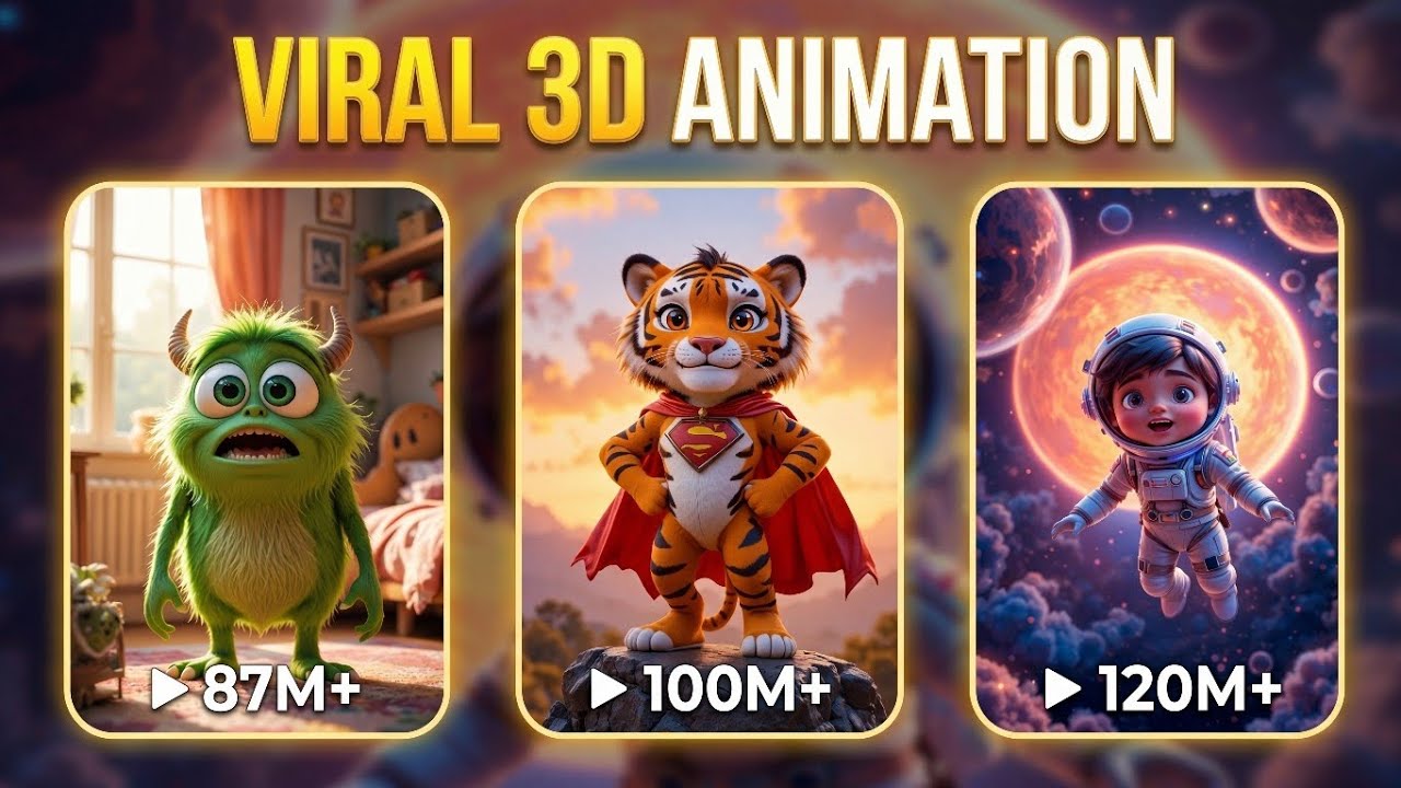How to Create Viral 3D Animation Videos with AI (FREE) | Runway ML Tutorial 2026