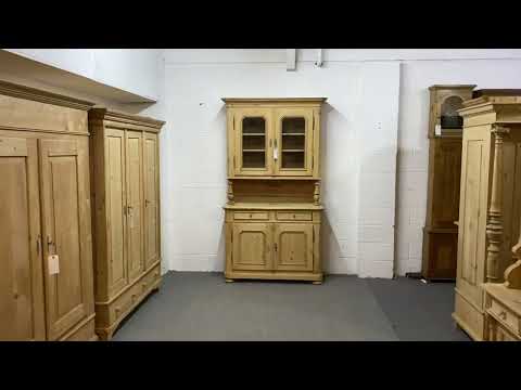 Large Antique Pine French Dresser c1900 (P3602E) - Pinefinders Old Pine Furniture Warehouse