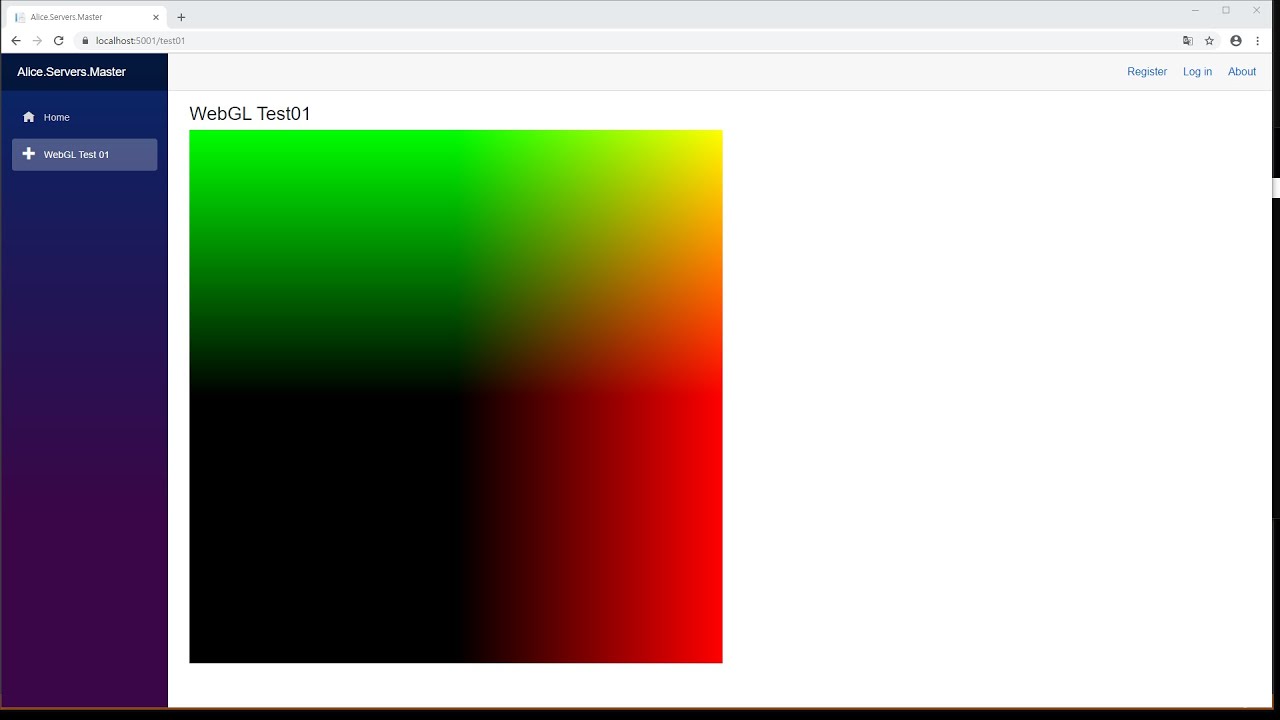 P00591 / Blazor & WebGL / Simple Test / Screen Full size