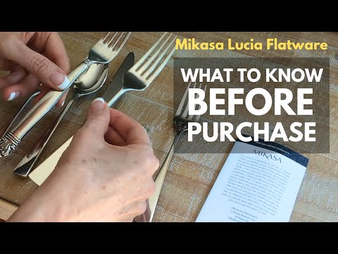WHAT TO KNOW BEFORE PURCHASE: Mikasa Lucia Stainless Flatware