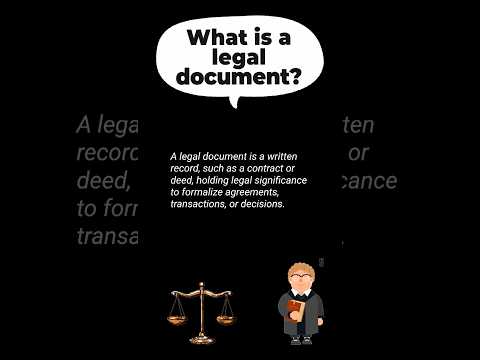 What is a legal document?
