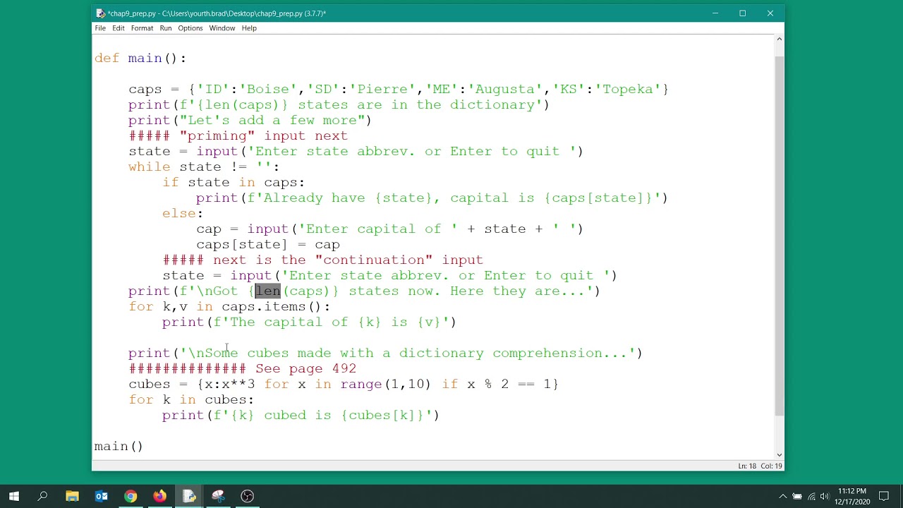 Solution - Chapter 9 Prep Assignment
