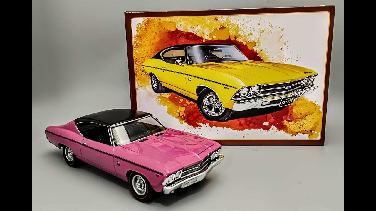1969 Chevy Chevelle SS 396 1/25 Scale Model Build How To Assemble Paint Custom Top Interior Wood