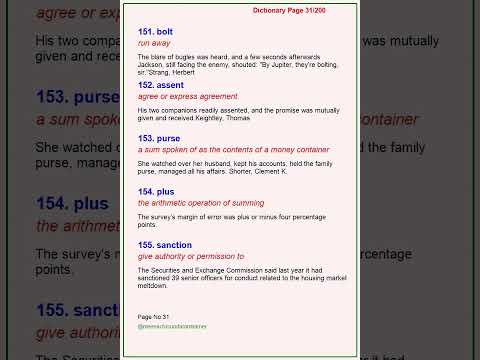 Improve vocabulary english synonym meaning 31 200 #shorts #shortsfeed #synonym #dictionary31