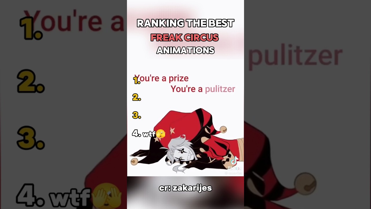 Ranking the Best Freak Circus Animations 🔥 #shorts #pierrot #animation #edit #shortsviral #viral
