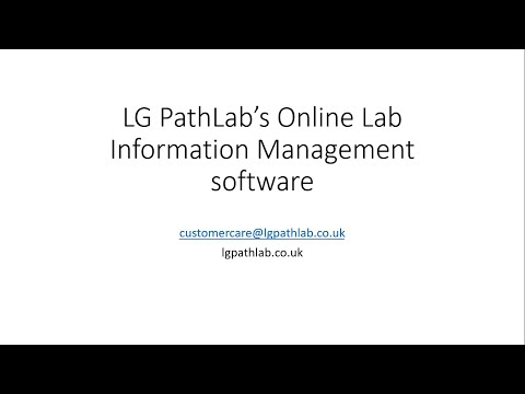 LG PathLab's pathology & radiology reporting software demo (hub and spoke model also available)
