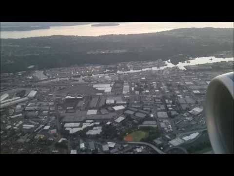 Landing at SeaTac Airport - Delta Flight 1823 - Boeing 757 - 6/29/2016