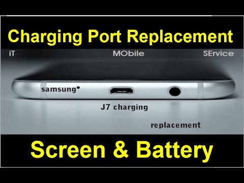 Samsung J7 Pro SM J737 screen, battery and charging port replacement step by step