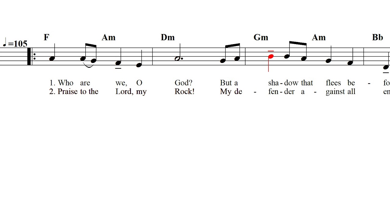 Psalm 144 Who Are We: Sheet Music, Lyrics, Audio