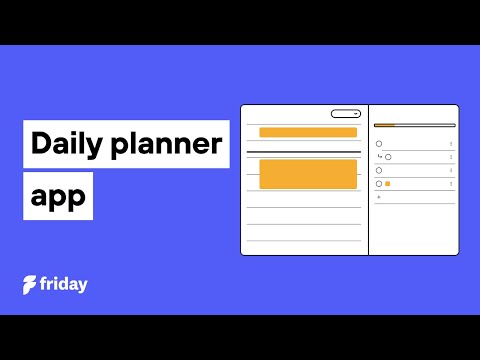 Daily Planner App for working from anywhere