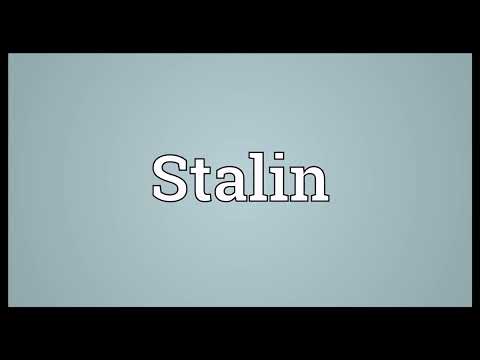 Stalin Meaning